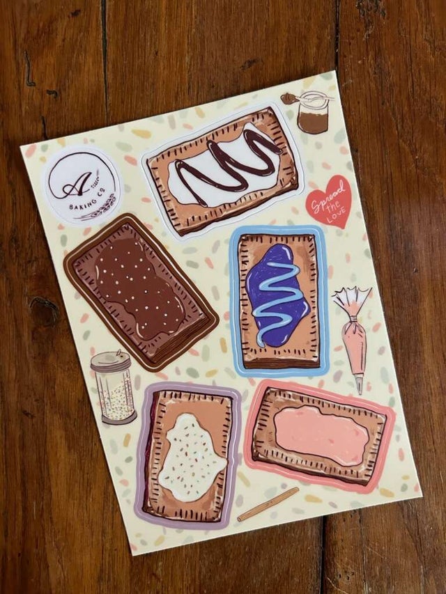 Pop Tart Sticker Page